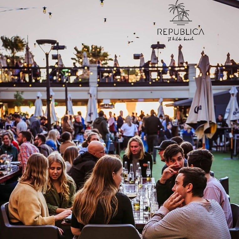 Republica St Kilda Beach Restaurant | Relaxed Dining & Cocktail Lounge